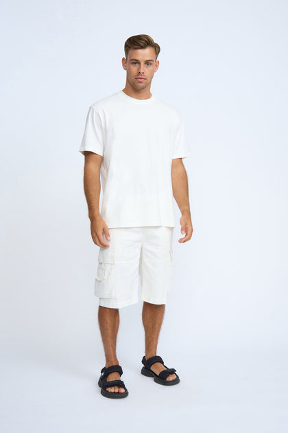 Cade Cargo Short | Final Sale - Ivory – BY JOHNNY.
