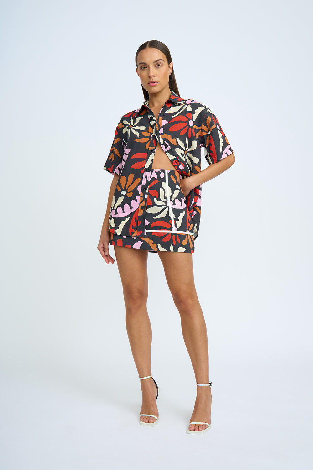 Contrast Pipe Mini Skirt | Final Sale - Black Multi – BY JOHNNY.