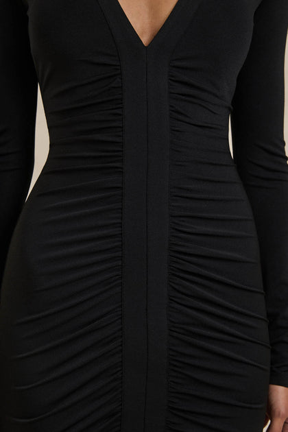 Jillian Jersey Dress - Black – BY JOHNNY.