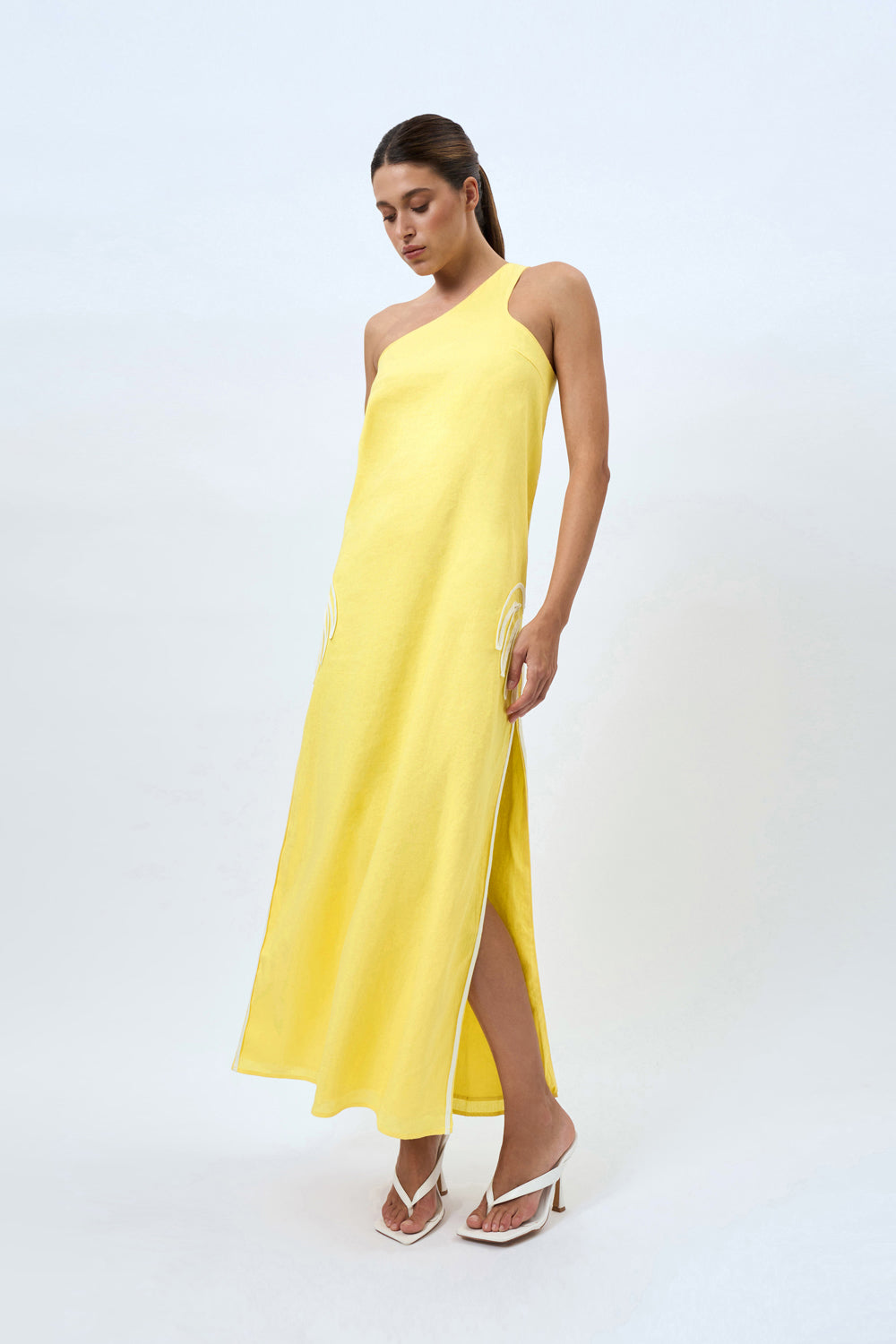 Lemonade Palms One Shoulder Sun Dress | Final Sale - Lemonade – BY JOHNNY.