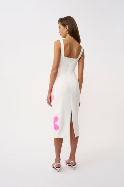 Luella Flower Midi Dress | Final Sale - Ivory Multi – BY JOHNNY.