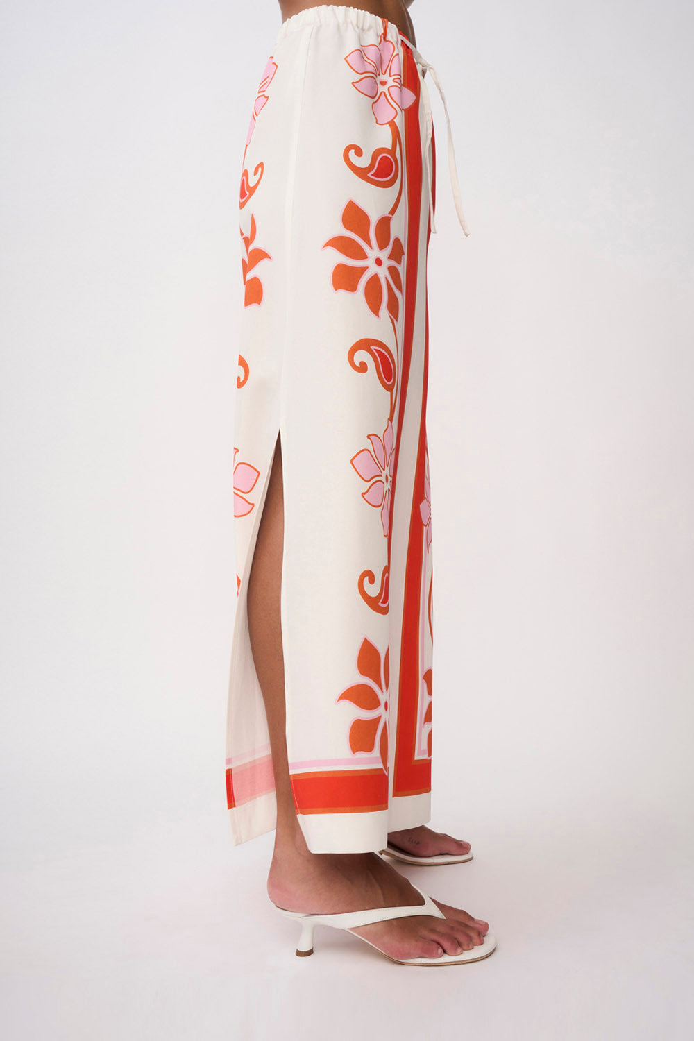 Sierra Paradiso Long Sun Skirt | Final Sale - Pink Red Orange – BY JOHNNY.