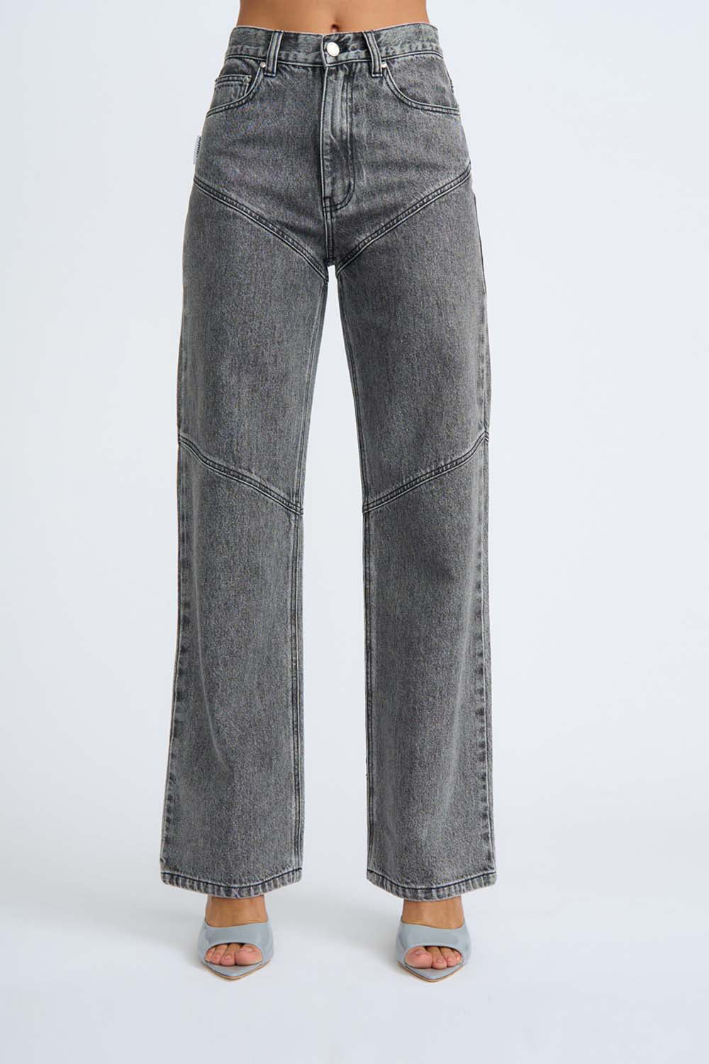 Rebel Cut Johnny Jean | Final Sale - Grey Stone Wash – BY JOHNNY.